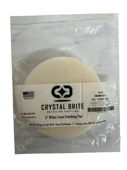 Crystal Brite White Foam Finishing Pad