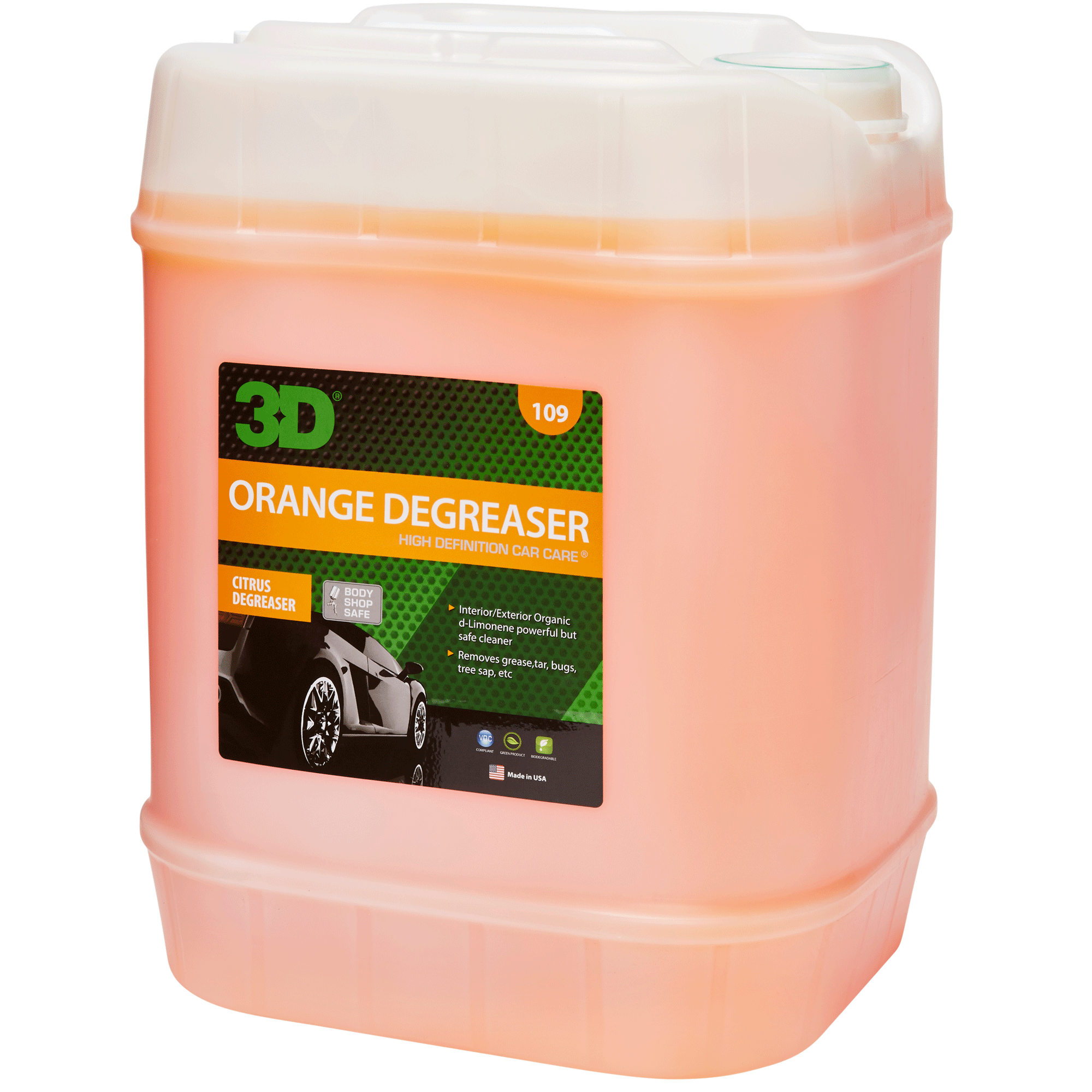 3D 109 Orange Degreaser (5 Gallon)